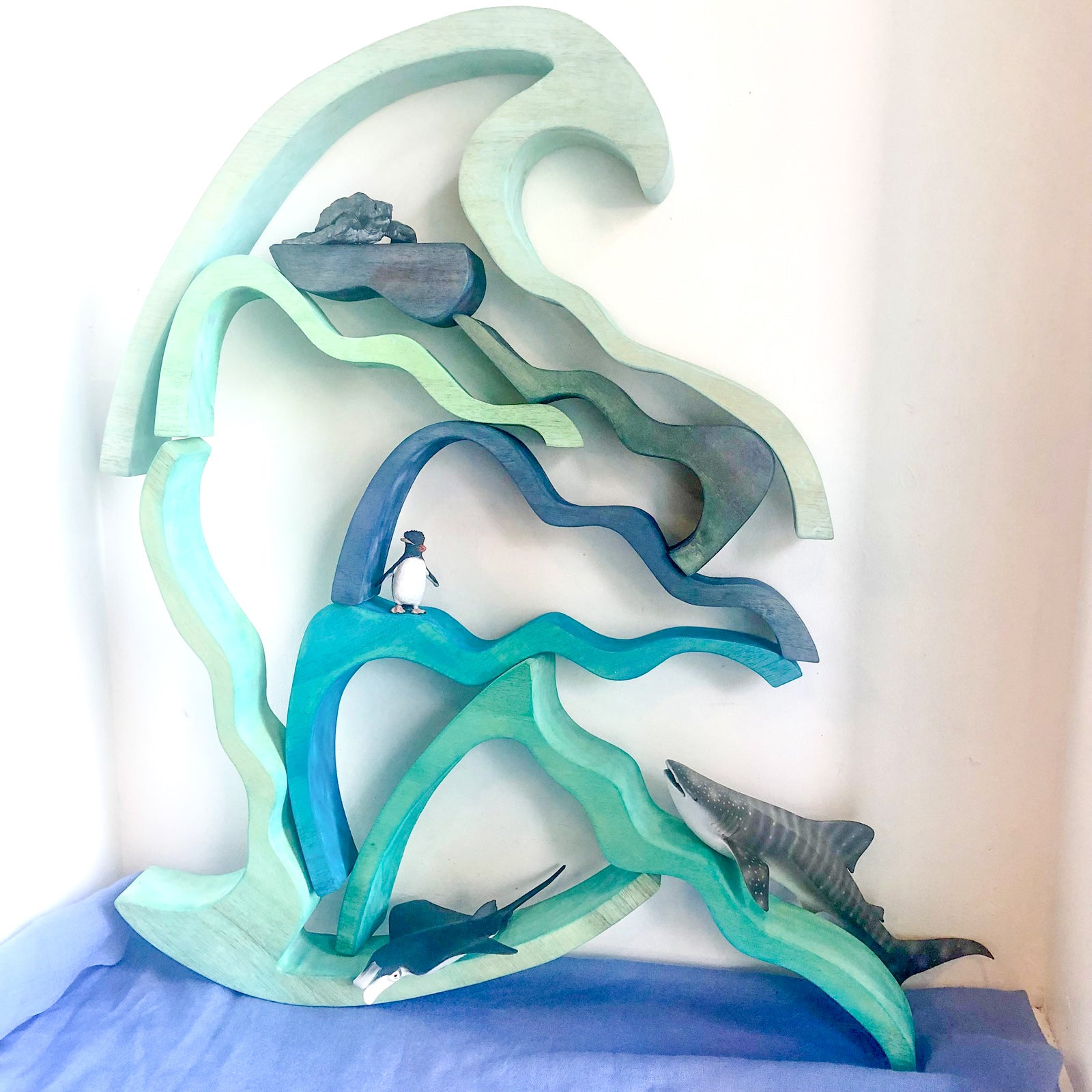 Large Wooden Wave Stacker – Fairplay