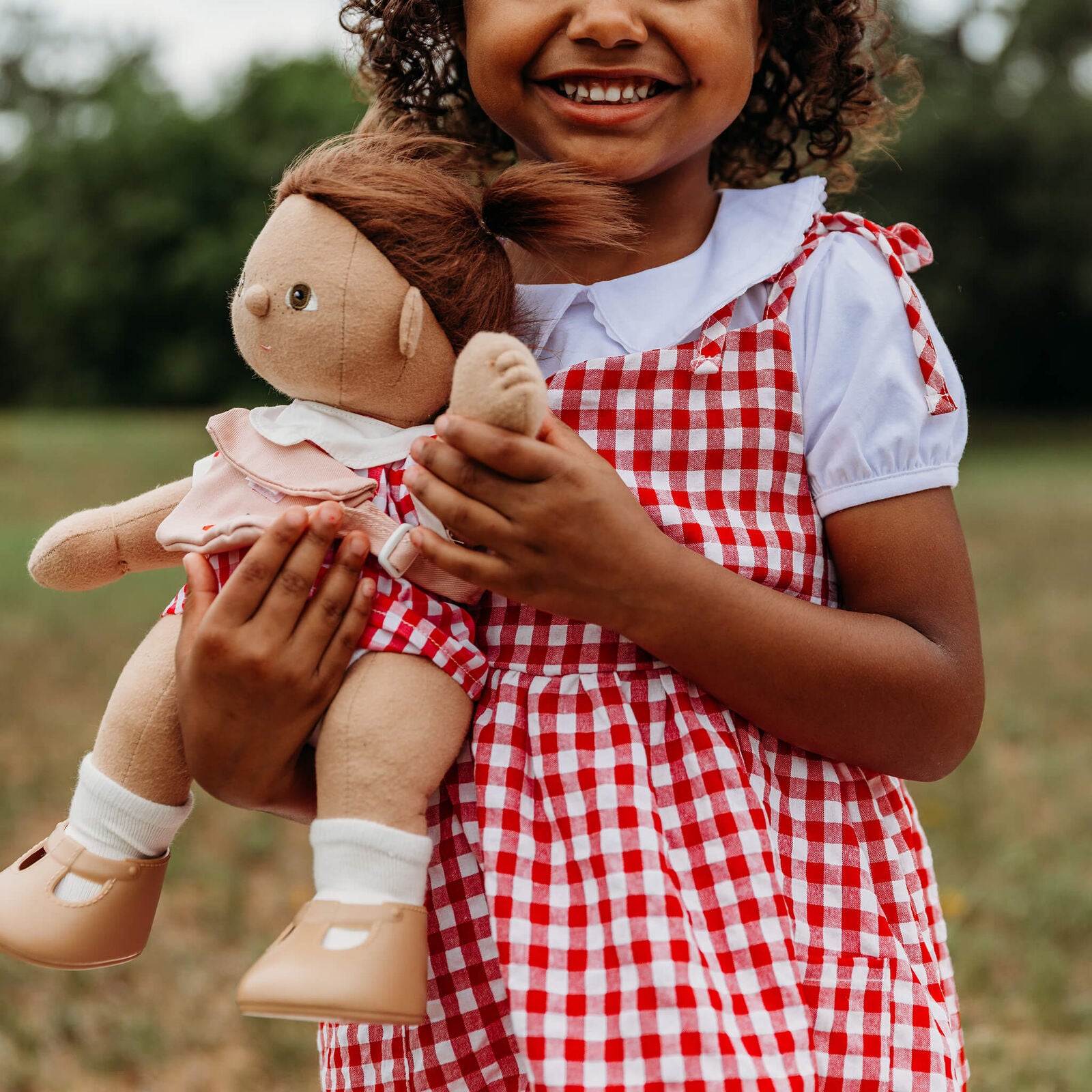 Olli Ella Dinkum Dolls | Clothing Packs - Cherry Gingham Outfit – Fairplay
