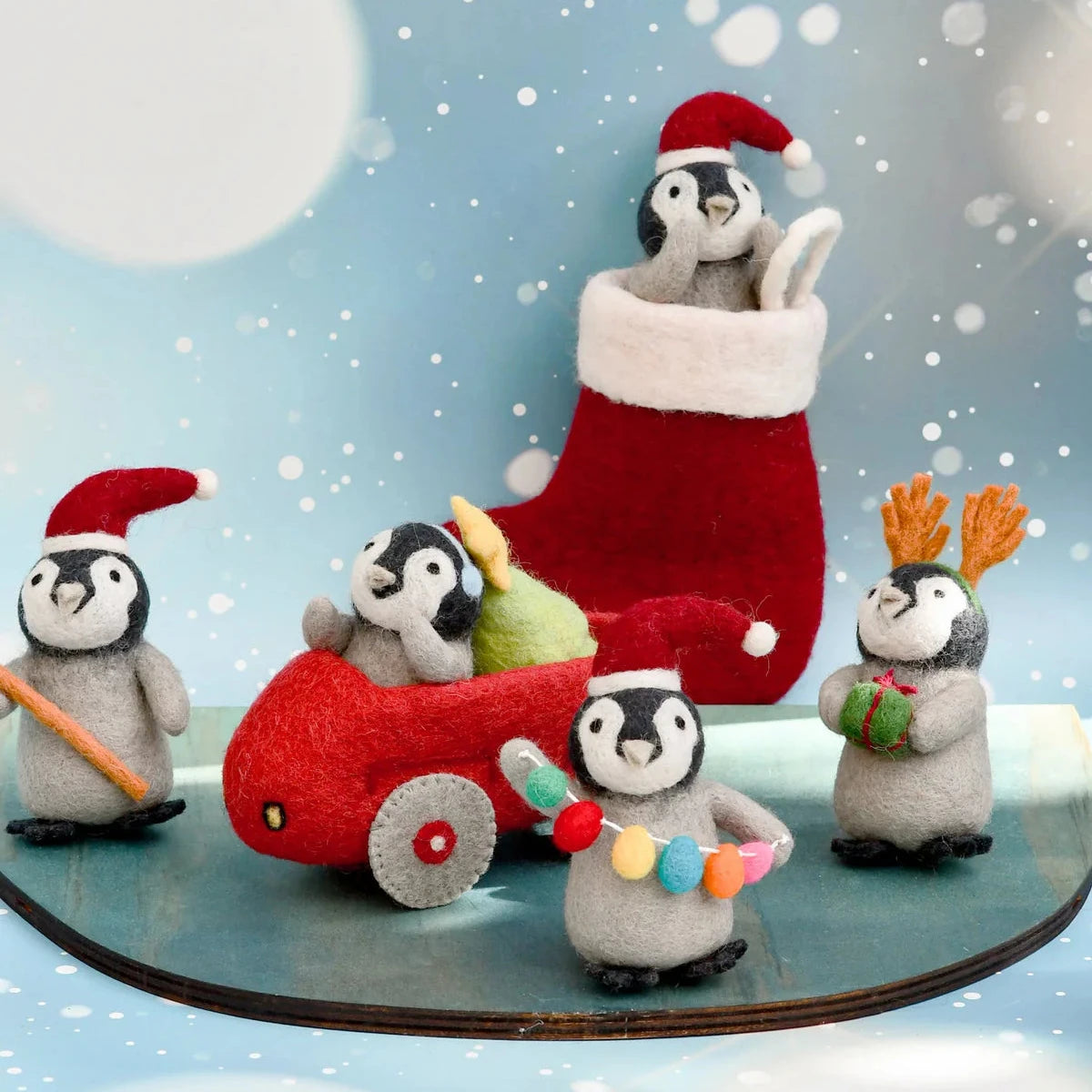 Tara Treasures | Felt Penguin with Festoon Lights – Fairplay