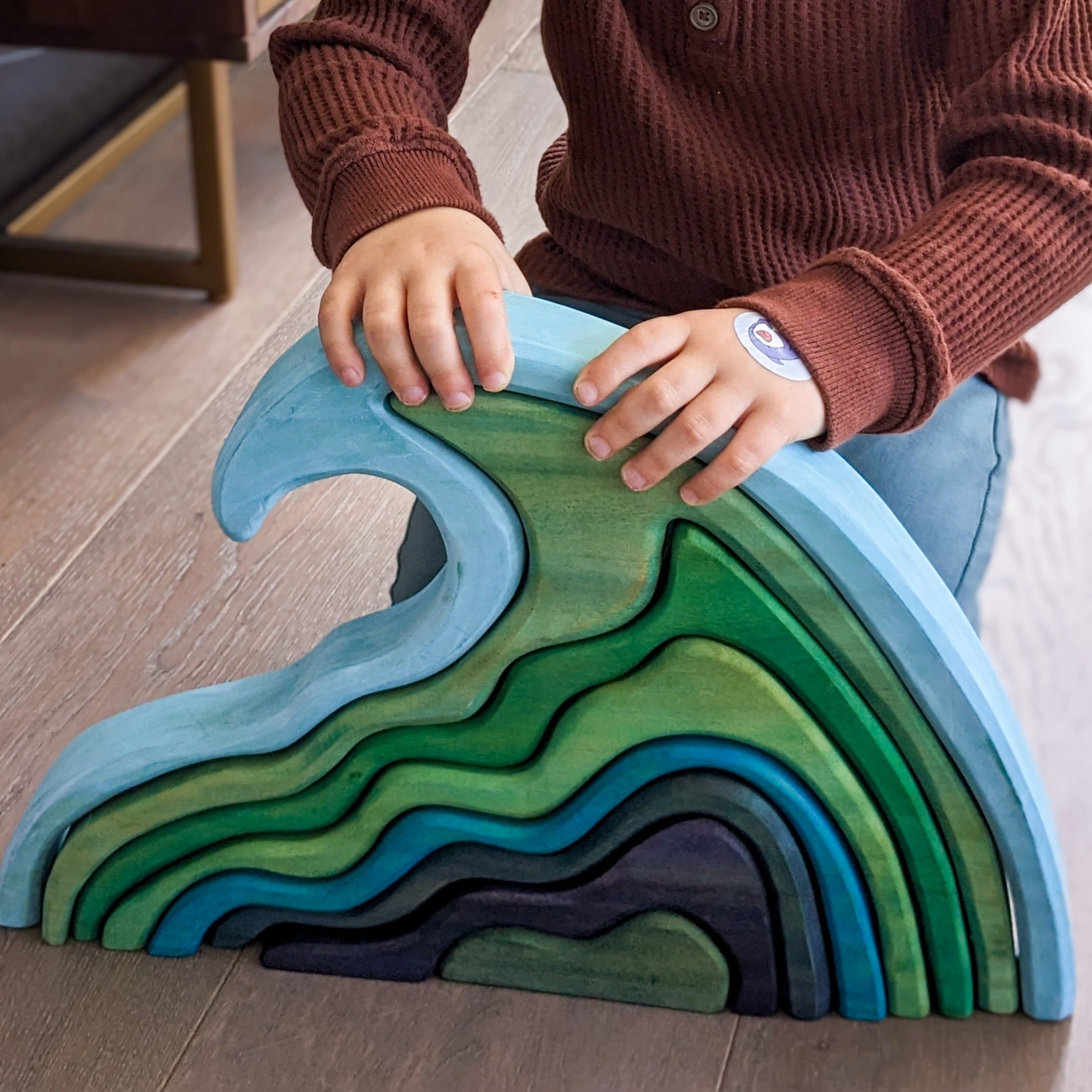 Large Wooden Wave Stacker – Fairplay