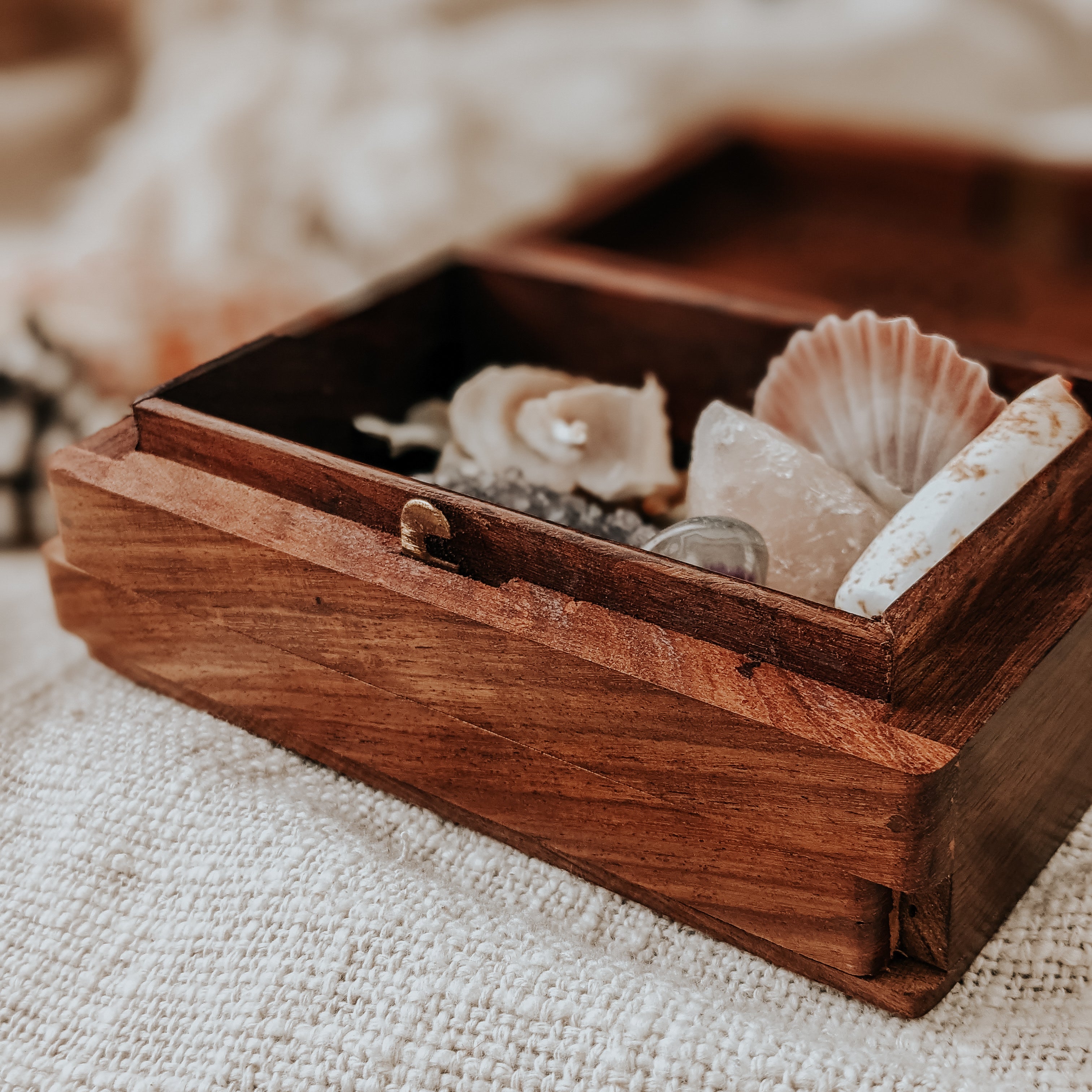 Wooden Keepsake Treasure Box with Secret Lock – Fairplay