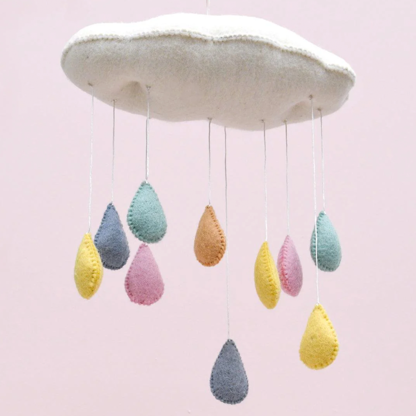 Tara Treasures | Felt Cloud Hanging Mobiles | Pastel (2 Styles) – Fairplay