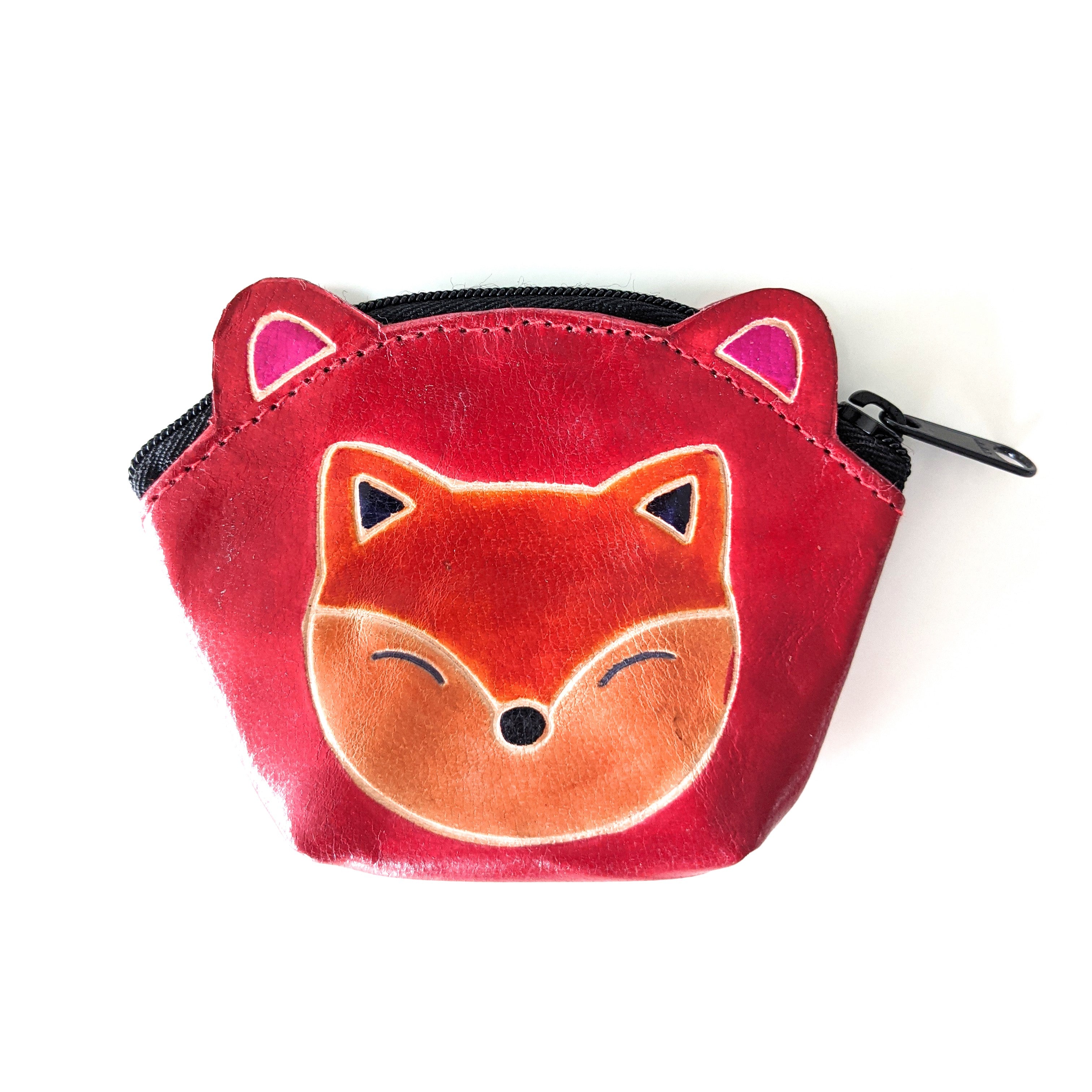 Leather Coin Purse Fox Fairplay