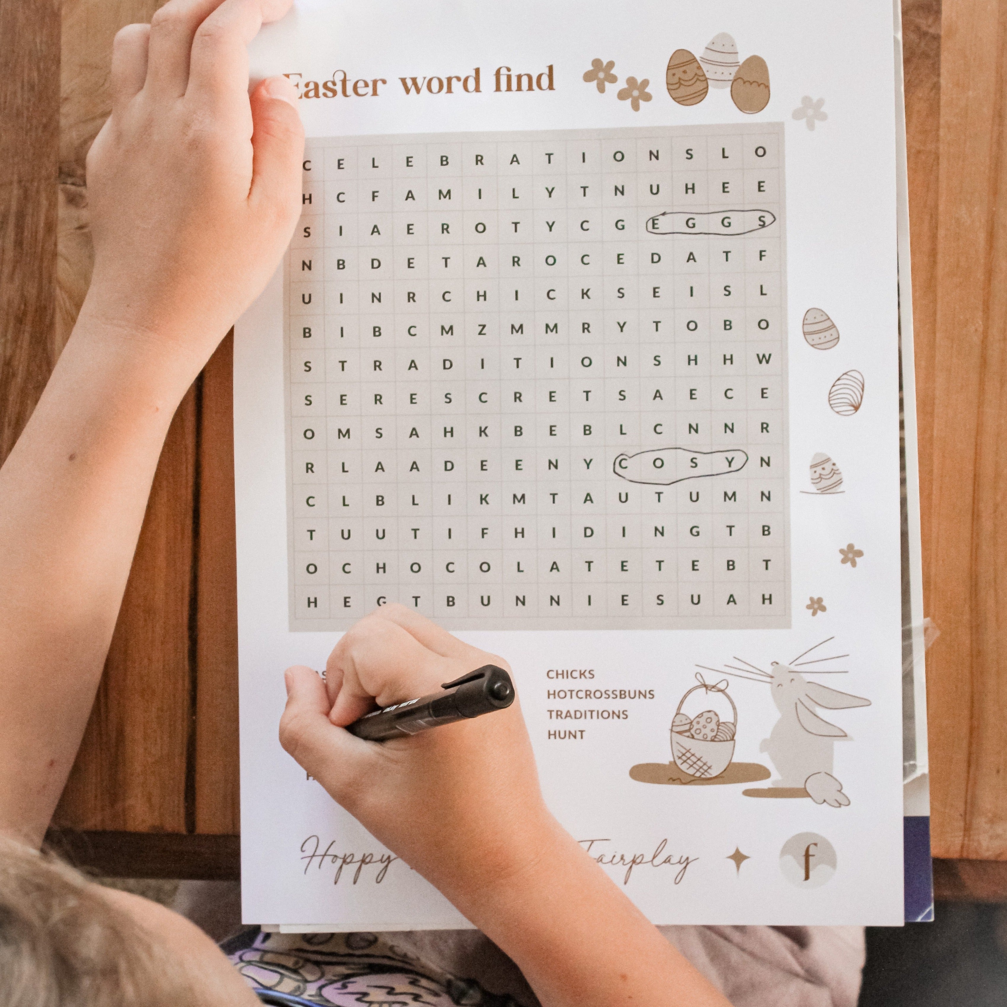 Free Activity Download | Easter Word Find – Fairplay
