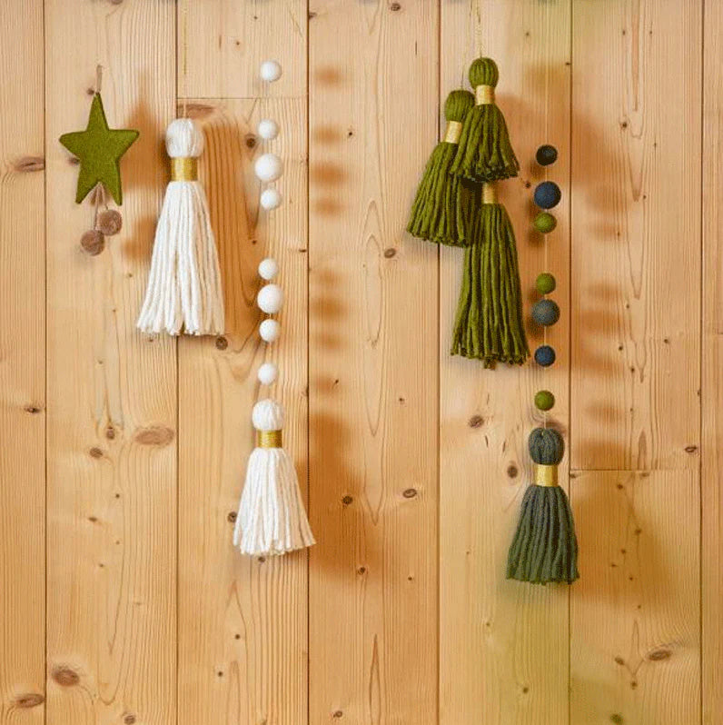 Muskhane Pearls and Pompom Hangings | Three Colours – Fairplay