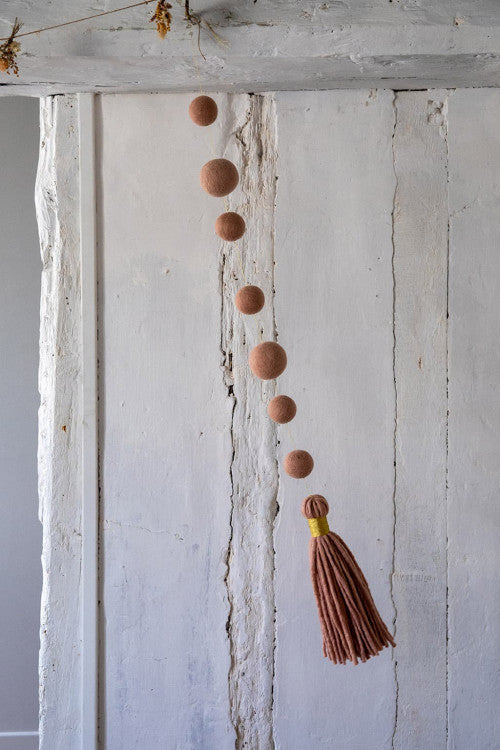 Muskhane Pearls and Pompom Hangings | Three Colours – Fairplay